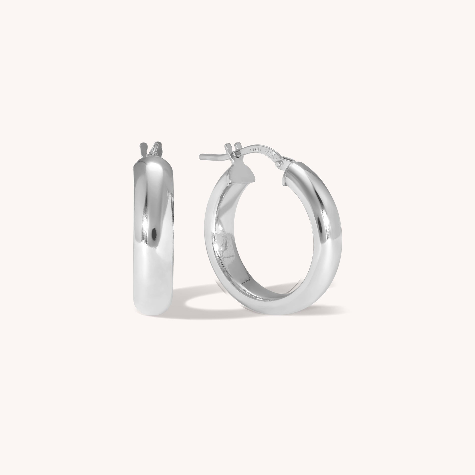 Chunky Rounded Hoops – Timeless Luxury LA