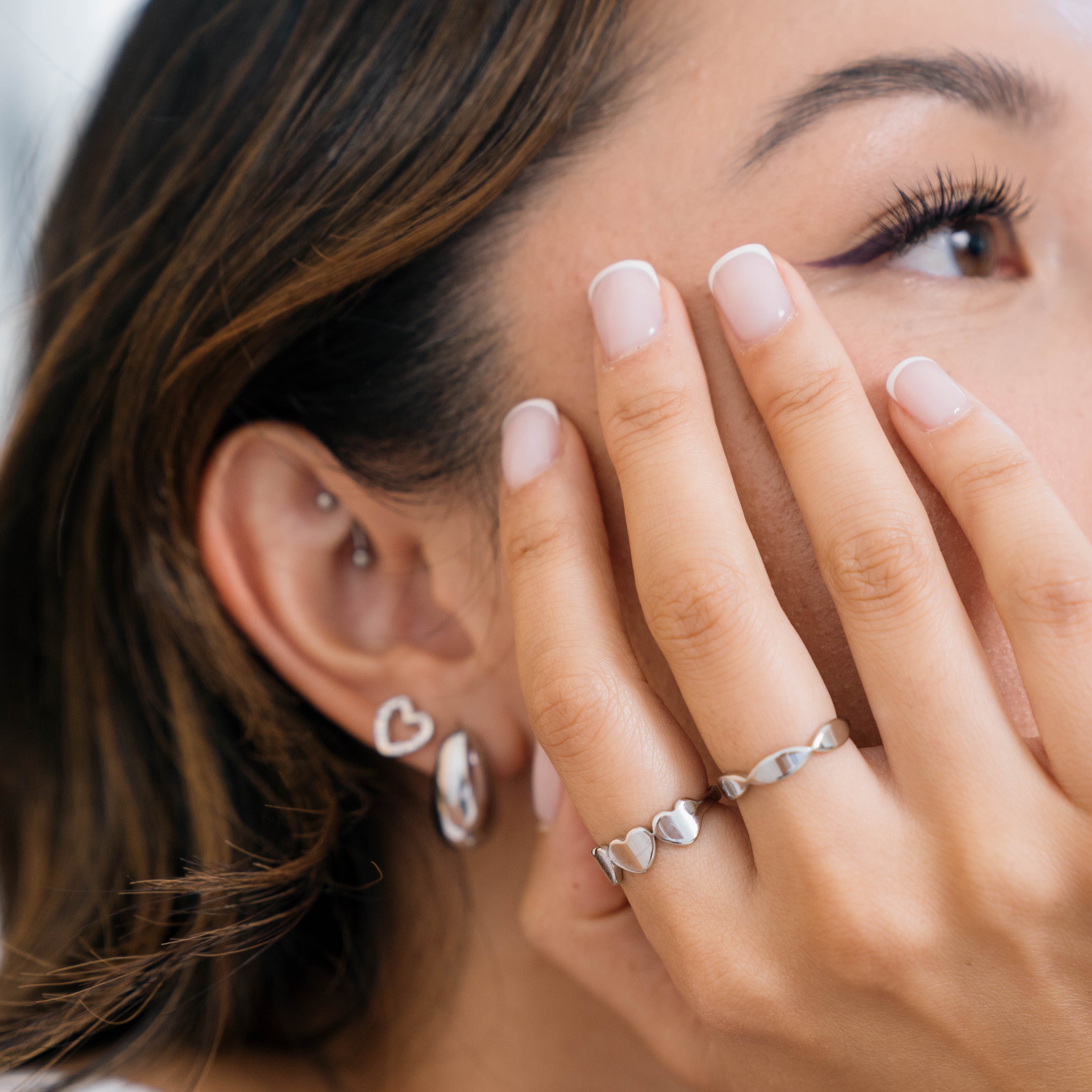 Stainless Steel 3 Heart Ring – Timeless Luxury LA