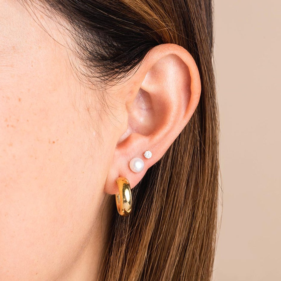 Chunky Rounded Hoops – Timeless Luxury LA